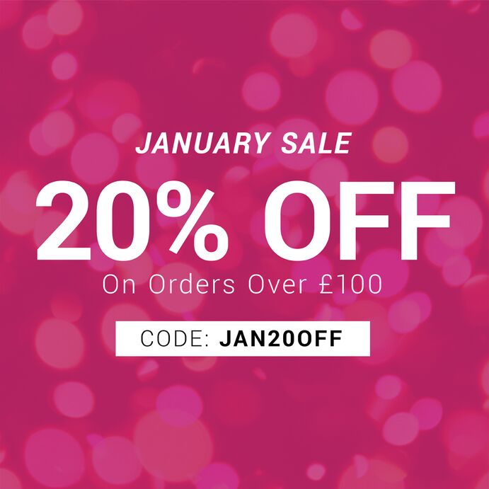January Sale: Save 20% When You Spend Over £100!