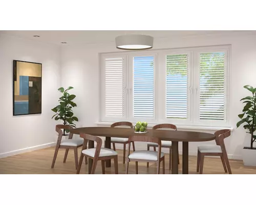 Arctic White Perfect Fit Shutters | Newblinds.co.uk